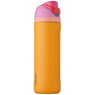 Owala FreeSip gourde isotherme en inox avec paille et couvercle, 710 ml - sans BPA, garde frais pendant 24 heures pour le sport et les voyages, Tropical