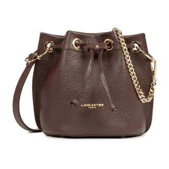 Lancaster Champagner Braun Alba Double Beuteltasche mit Kordelzug - - Bags - Damen - Braun - ONE SIZE
