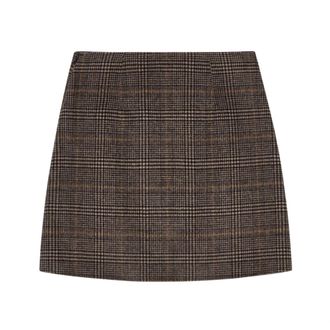 Busnel Femme, Jupes, Brun, Taille: 44 FR Marit Checked Skirt