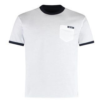 Prada Wende-T-Shirt aus Baumwolle - - Tops - Herren - Wei&szlig; - S