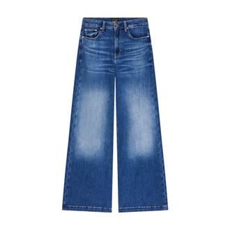 Guess Jean Large Bellagio Poches Cha&icirc;ne - Femme - Jeans - Bleu - Taille: W28