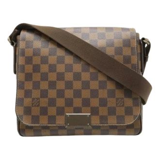 Louis Vuitton unisex, Pre-owned, Brun, Taille: ONE Size Pre-owned Damier District PM Messenger Bag