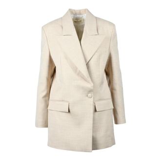 Nineminutes Blazer - - Jackets - Damen - Beige - XL