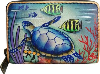 Anuschka Damen Womens Credit Business Card Holder Reisezubehör-Reisebrieftasche, Ocean Treasures, Einheitsgröße