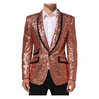 Dolce & Gabbana Homme, Vestes, Rose, Taille: M Sicilia Blazer