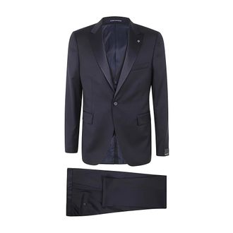 Tagliatore Klassischer Smoking mit Weste - - Suits - Herren - Blau - 2XL