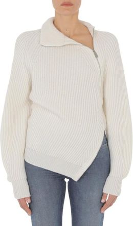 Dondup Cardigan Regular - Femme - Pulls - Blanc - Taille: 38 FR