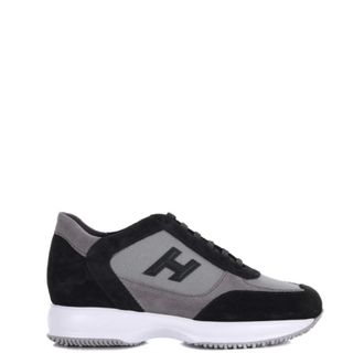 Hogan Homme, Chaussures, Noir, Taille: 40 1/2 EU Baskets Interactives