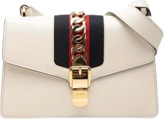 Gucci Sac bandouli&egrave;re Sylvie Pre-owned - Femme - Pre-owned - Blanc - Taille: ONE Size