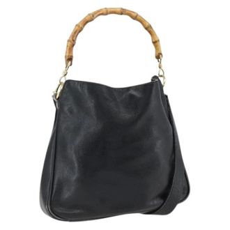 Gucci Sac &agrave; main en cuir Pre-owned - Femme - Pre-owned - Noir - Taille: ONE Size