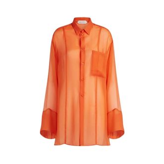 Alberta Ferretti Damen, Blusen & Hemden, Orange, MGr&ouml;&szlig;e