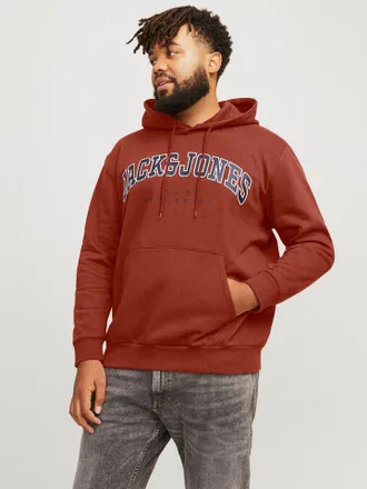 Jack & Jones Plus Size Hoodie JJECALEB VARSITY SWEAT HOOD NOOS PLS