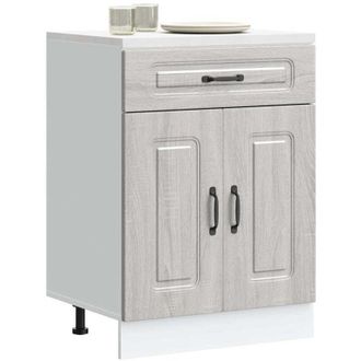 vidaXL Vidaxl - Armoire de cuisine Kalmar sonoma gris bois ding&eacute;nierie