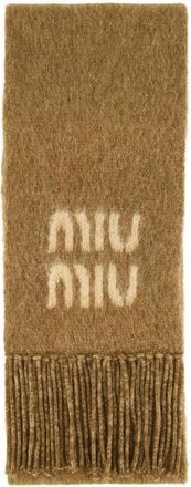 Miu Miu Damen Schal mit Mohair und Wolle