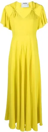 Vivetta Vivetta, Femme, Robes, Jaune, Taille: 40 FR Maxi Robes