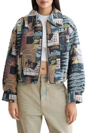 Scotch & Soda Jacquard Jacket Veste, Art Dept Collage Multicolore U077, M Femme