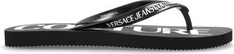 Versace Jeans Couture Femme, Chaussures, Noir, Taille: 41 EU Slides en caoutchouc