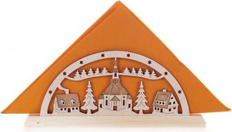 Dregeno Seiffen eG Dregeno Erzgebirge - Serviettenhalter Motiv Seiffener Kirche