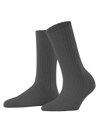 Falke Cosy Wool Boot W So Laine Viscose Cachemire Unies Chaussettes, Gris Flanell 3210, 39-42 Femme