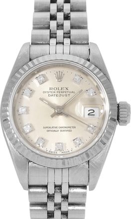 Rolex Uhr - Datejust - Gr. unisize - in Silber - f&uuml;r Damen