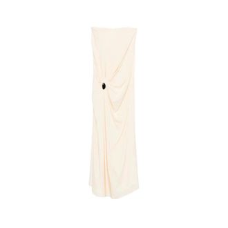 Raquel Diniz Femme, Robes, Beige, Taille: 38 FR Robe Drap&eacute;e