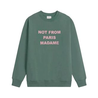 Dr&ocirc;le de Monsieur Slogan Sweatshirt - - Sweatshirts & Hoodies - Herren - Gr&uuml;n - L