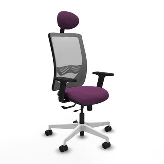 Piqueras y Crespo Gepolsterter B&uuml;rostuhl Zulema mit 2D-Armen, h&ouml;henverstellbarer Lendenwirbelst&uuml;tze und festem Kopfteil, ausgestattet mit Syncro/Traslack und Schneidesc