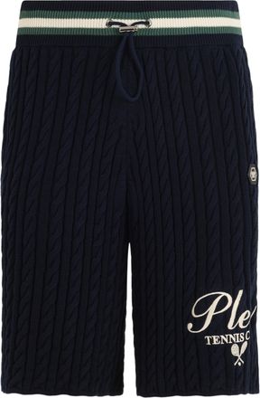 Philipp Plein Knitted Drawstring Shorts Plein Tennis
