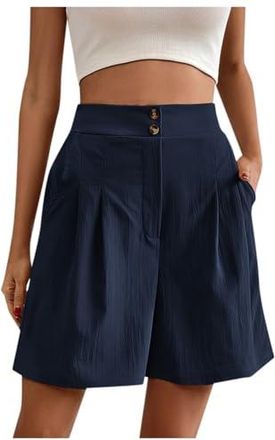 Generic Short en Jean Femme Destroy Grande Habill&eacute; Jogging V&eacute;lo Basketball Safari Dentelle Tissu 44 Brillant Electrique Haut Streetwear Renforce Mode Multicol