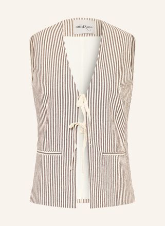 ottod'Ame Ottodame Blazerweste braun