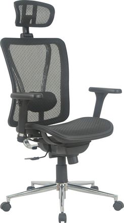 Demeyere distrimobel Saetabis Ergo A2 Fauteuil Bureau, 65 x 60 x 121 H cm, Noir, Nylon