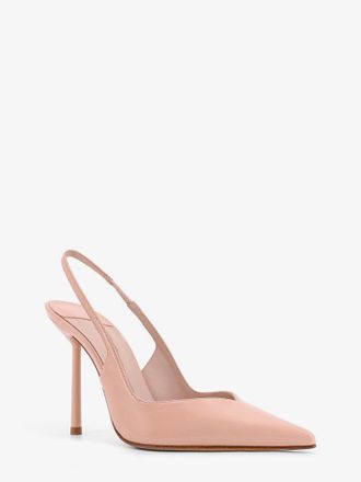 Le Silla Womens Vivienne Patent Leather Pumps Beige High Heel Shoes