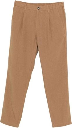 Herno Homme, Pantalons, Brun, Taille: XL Pantaloni dritti a pieghe