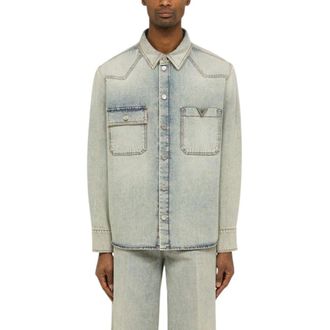 Valentino Denim Hemd - - Shirts - Herren - Blau - M