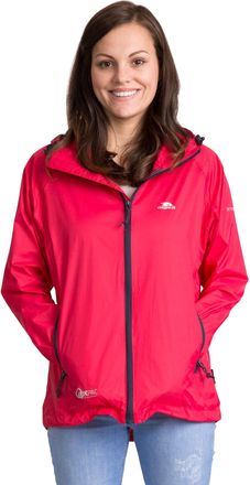 Trespass Damen Regenjacke Kompakt Zusammenrollbare Qikpac, Raspberry, S, FAJKRAM30018_RASS