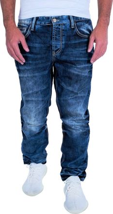 Cipo & Baxx Herren Jeans / Straight Fit Jeans Stevenage blau W 34 L 34