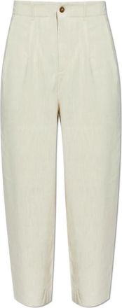 Maison Kitsun&eacute; Homme, Pantalons, Beige, Taille: M Pantalon Pliss&eacute; Tailleur