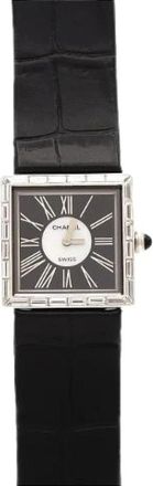 Chanel Pre-owned Mademoiselle Or Blanc Quartz - Femme - Pre-owned - Noir - Taille: ONE Size