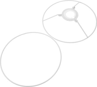 BESPORTBLE Lampenschirmring Metall 20cm Selbstgemacht Lampenschirmgestell Lampenschirmhalter f&uuml;r Tisch Steh und Kronleuchter