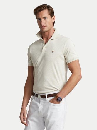 Polo Ralph Lauren Poloshirt 710713130002 Écru Custom Slim Fit