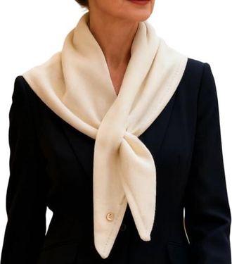 Generico Neck Scarf - Pure Wool, 35.43x11.81in Christmas Scarf Lightweight Triangular Design Stylish Winter Accessory | Soft Womens Fashion Scarfs, Casual & Pa