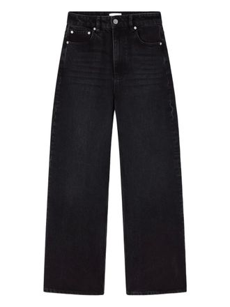 Ganni jean &agrave; coupe cinq poches - Noir