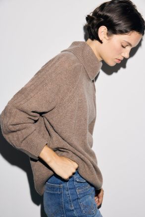 Gerard Darel Col roul&eacute; en laine et cachemire - ROBI - Camel