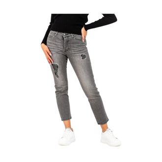 Gas Gas, Femme, Jeans, Gris, Taille: W25 Jeans Slim-fit