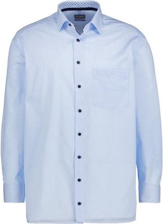 Olymp Herren Hemden blau Baumwolle