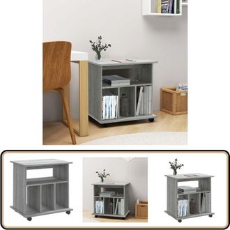 vidaXL Rollschrank Grau Sonoma 60x45x60 cm Holzwerkstoff - Schreibtischorganisation - Rollschrank - Holzwerkstoff Möbel - Grau Sonoma - Bürobedarf