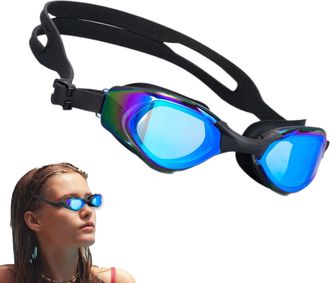 Generico Schwimmbrille, Anti-Beschlag-Schwimmbrille,Taucherbrille Placca - Schwimmbrille HD Anti-Beschlag-Platte Einstellbare Taucherbrille f&uuml;r Jugendliche f&uuml;r