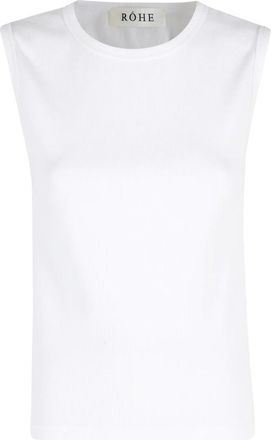 R&oacute;he Femme, Tops, Blanc, Taille: 38 FR D&eacute;bardeur c&ocirc;tel&eacute; Dense Rib