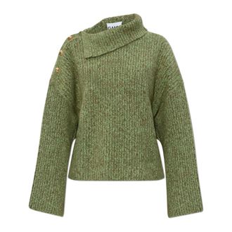 Ganni Wool Turtleneck - - Knitwear - Damen - Gr&uuml;n - S