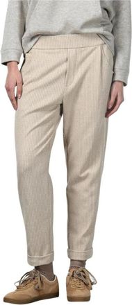 Mason's Pantalon Chino Jogger Facile - Femme - Pantalons - Beige - Taille: 40 FR